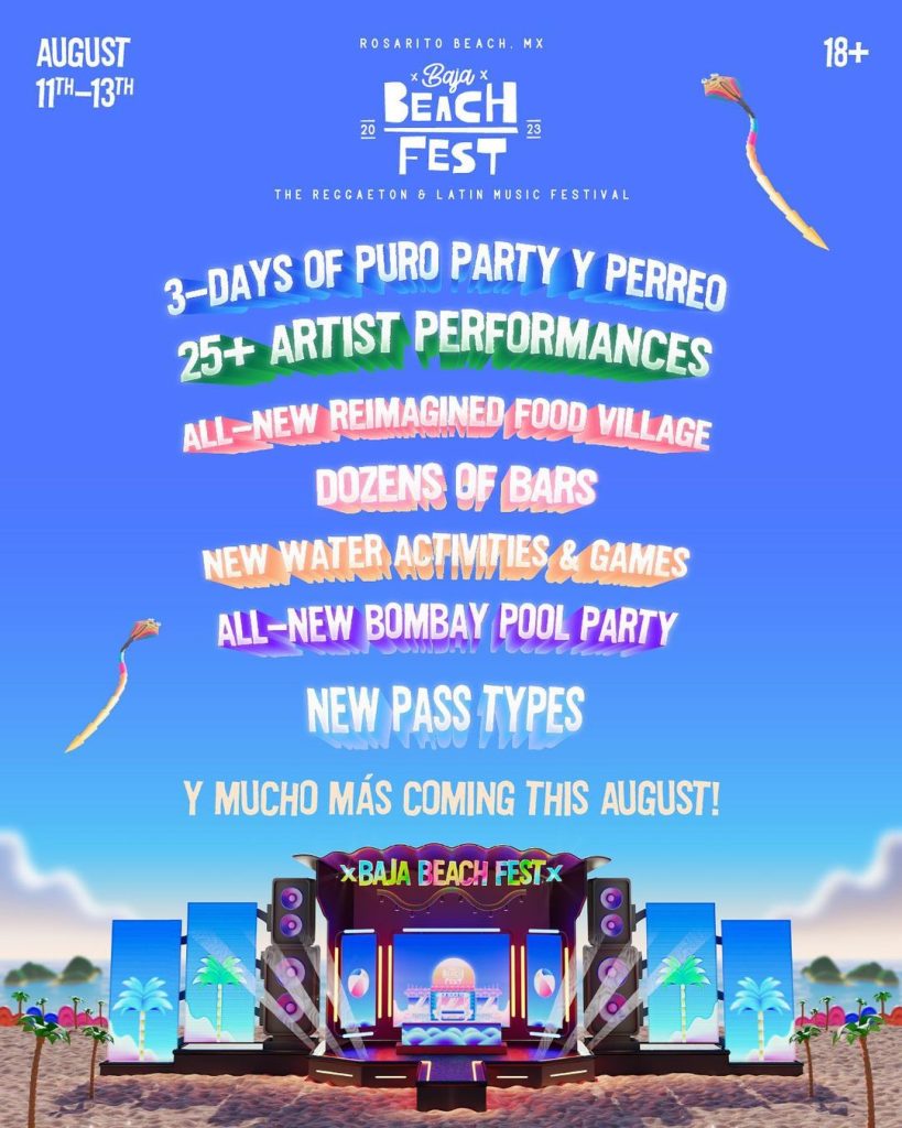 Baja Beach Fest Releases 1-Day Passes for 5th Anniversary Event in ...