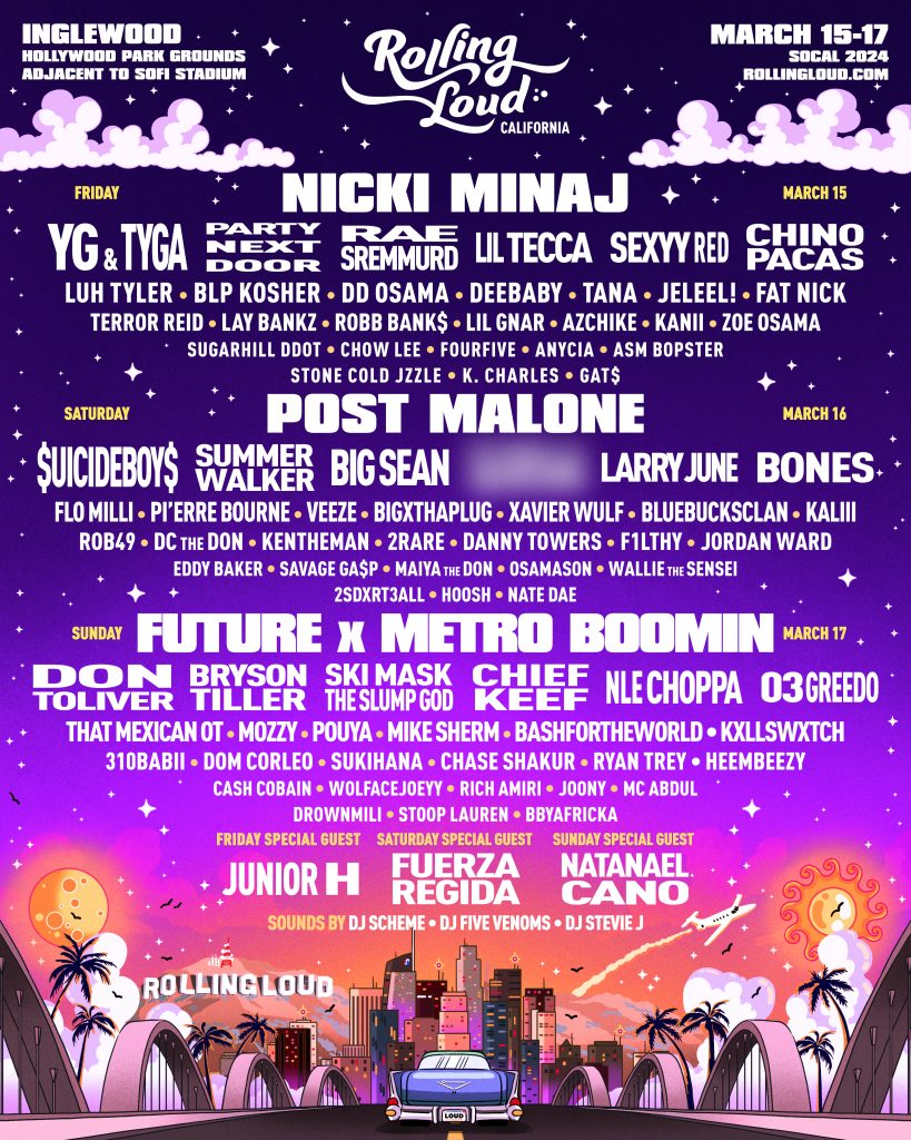 LINEUP UPDATE Rolling Loud California 2024 Adds FUTURE X Metro Boomin