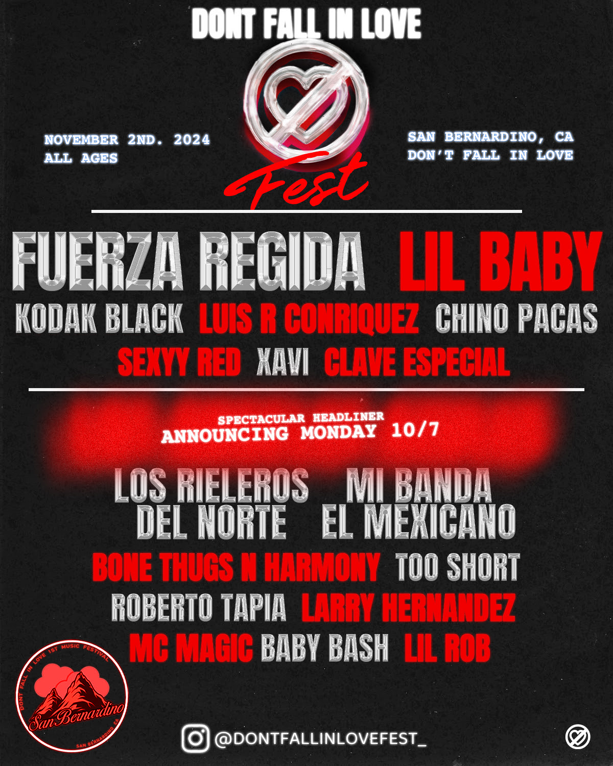 Fuerza Regida Announces 11/2 Don’t Fall In Love Fest, Featuring Fuerza, Lil Baby, Kodak Black ...